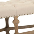 Tufted Long Chateau Bench | Provence Benches