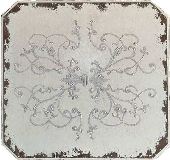 White Francesa Scroll Coffee Table