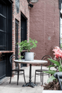 Avignon Round Marble Top Bistro Table