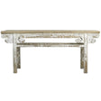 Rustic White Farmhouse Console Table